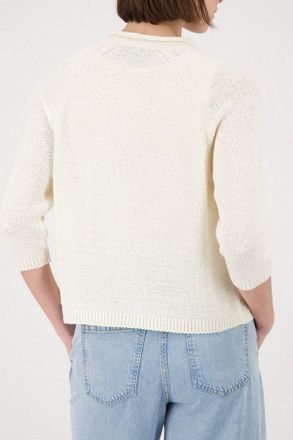 Monari Strickjacke Jacke Strick&uuml;berwurf Basic Regular fit mit Halbarm