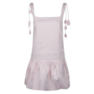 Self Portrait Flower Taffeta Mini Dress - - Dresses - Damen - Rosa - 2XS