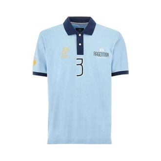 La Martina Regular Fit Polo-Shirt - - Tops - Herren - Blau - 2XL