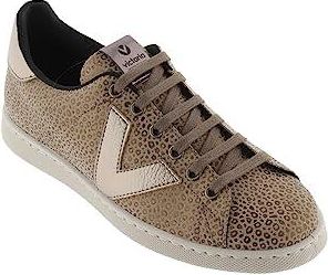 Victoria Femme Tenis Animal Print Basket, Taupe, 37 EU Étroit