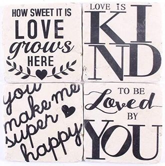 La Finesse Em6065 Steinuntersetzer für heiß oder kalt, Steingut