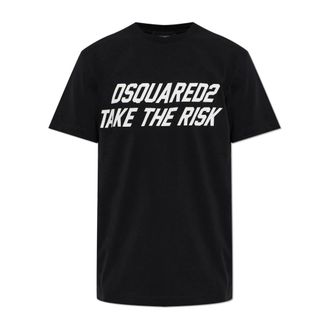 Dsquared2 Logo T-Shirt - - Tops - Herren - Schwarzk - 2XL