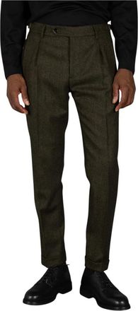 Berwick 1707 Homme, Pantalons, Vert, Taille: S Pantalon R&eacute;tro