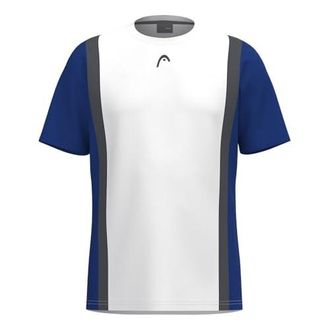 Head Club 25 Tech T-Shirt Men, Bleu Roi/Blanc, L Homme