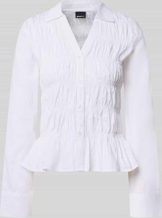 Gina Tricot Slim Fit Bluse mit Smok-Details