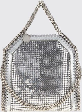 Stella McCartney Falabella Mini-Handtasche aus Aluminium mit Kettenbesatz