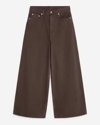 Arket CEDAR Oversized Wide Jeans -Braun