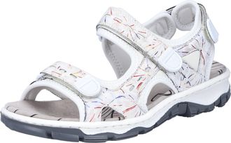 Rieker Damen Trekking-Sandalen 68872-90 wei&szlig; Gr. 41