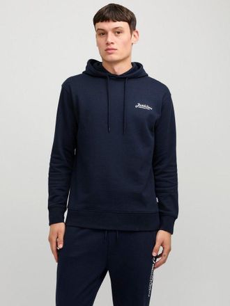 Jack & Jones Kapuzensweatshirt JJBEAU - Sweater mit Logodruck, Slim Fit und Baumwolle unifarben, modisch, slim fit, angeraute Sweatware, Kapuze