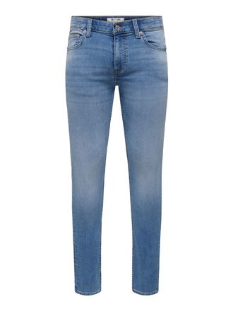 Only & Sons Slim-fit-Jeans ONLY & SONS ONSLOOM SLIM JOG BOX PIM MU OTL, Herren, Gr. 28, L&auml;nge 32, blau (light blau denim), Denim/Jeans, Obermaterial: 70% Baumwoll