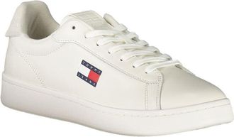 Tommy Hilfiger Leather and Polyurethane Sneaker - White