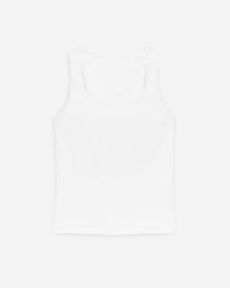 Arket Tanktop Mit Karree-Ausschnitt -Wei&szlig;