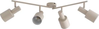 Lindby Strahler Ovelia (Modern) in Creme aus Metall (4 flammig, E27) - Deckenlampe Deckenleuchte Lampe Spot Flurleuchte