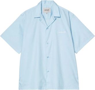 Carhartt Work in Progress Homme, Chemises, Bleu, Taille: S Delray Shirt