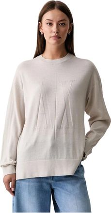 A|X Armani Exchange Damen, Strickwaren, Beige, SGr&ouml;&szlig;e