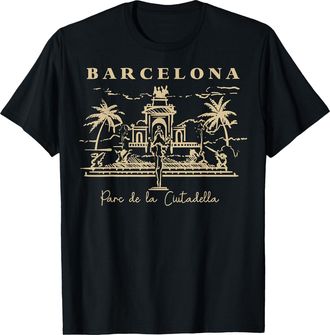 Trendy Apparel Barcelona Parc De La Ciutadella Spain Sketch T-Shirt