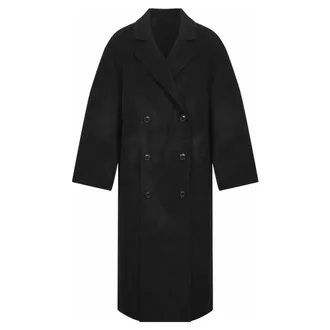 Loulou Studio Damen, M&auml;ntel, Schwarzk, 3XSGr&ouml;&szlig;e