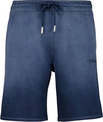 Off-white Homme, Shorts, Bleu, Taille: M Laundry Diag Sweatshorts