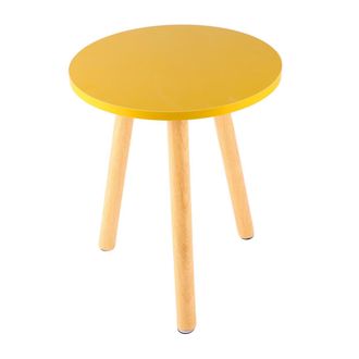 Aboofan Nordischer Couchtisch aus Holz Runder Beistelltisch im Modernen Minimalistischen Stil Wasserfest und Robust mit Stabilen Massivholzbeinen für Wohnzimm