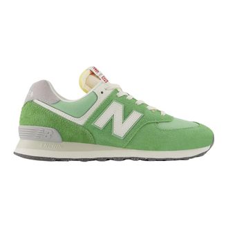 New Balance Wildleder- und Stoff-Schn&uuml;rsneaker - - Shoes - Herren - Gr&uuml;n - 37 1/2 EU