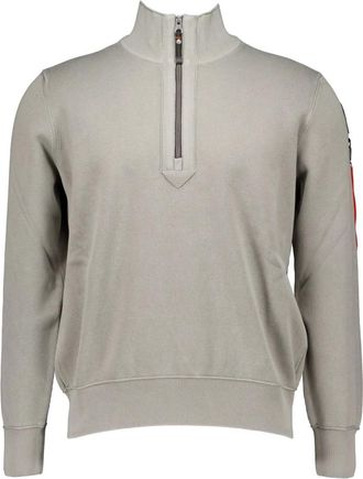 Parajumpers Homme, Sweatshirts et sweats &agrave; capuche, Vert, Taille: M Pull Basic Scoe Demi-zip