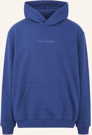 Carlo Colucci Carlo Colucci Oversize Hoodie - Human Canvas Framba blau