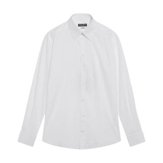 Dolce & Gabbana Chemise habill&eacute;e Martini Fit en popeline - Homme - Chemises - Blanc - Taille: 3XL