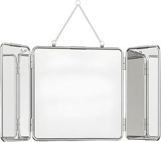 Generic Miroir Maquillage 3 Faces pour Salle De Bain, Miroir Triptyque Mural avec Cha&icirc;nette pour Coiffure Rasage Et Coupe, 30&times;60cm