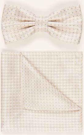 Prince Bowtie Prince Bowtie Set: Fliege Und Einstecktuch beige