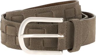 Boggi Milano Homme, Accessoires, Beige, Taille: 100 CM Woven Suede Belt
