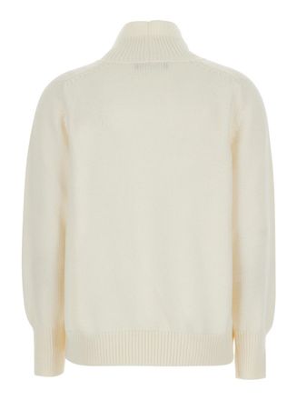 Fabiana Filippi Ribbed Virgin Wool Sweater - White