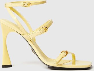 Stella McCartney Elsa Patent Heeled Sandals, Woman, Banana, Size: 35