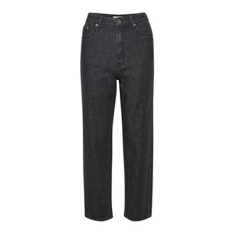 Gestuz Schwarze MOM-Jeans - - Jeans - Damen - Schwarzk - W26