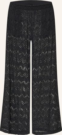 Vilebrequin Marlenehose Line Aus Spitze schwarz