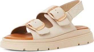 Tamaris Sandalette Damen Bequem Keilabsatz beige,EU 40