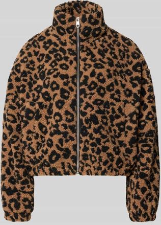 Only Regular Fit Teddyjacke mit Animal Print Muster Modell THEA
