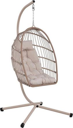 DRAWER Fauteuil suspendu jardin corde m&eacute;tal fauteuil oeuf chaise suspendue terrasse balcon Sully