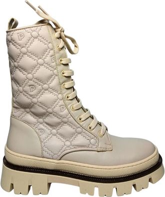 Pollini Femme, Chaussures, Beige, Taille: 38 EU Stivali e stivaletti en cuir