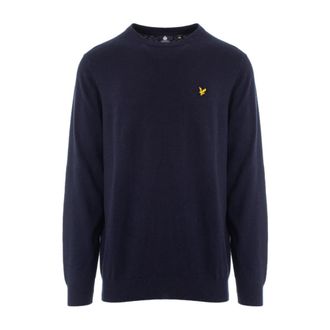 Lyle & Scott Rundhals-Strickware - - Knitwear - Herren - Blau - S
