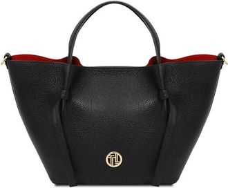 Tuscany Leather Legame - Sac Shopping en Cuir - Grand Modèle pour femme (Noir)