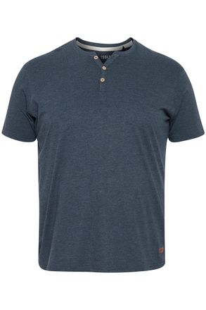 Solid SDVolker BT Herren Big & Tall T-Shirt Kurzarm Shirt mit Grandad Ausschnitt, Gr&ouml;&szlig;e:5XL, Farbe:INS BL Mel (7989915)