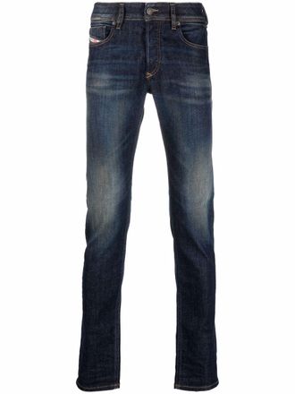 Diesel Jeans mit Logo-Patch - Blau
