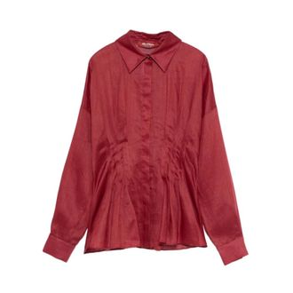 Max Mara Femme, Blouses et Chemises, Rouge, Taille: 36 FR Ora Shirt