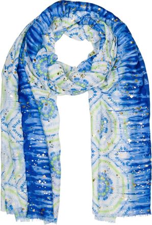 styleBREAKER Schal Schal mit Batik Muster Metallic