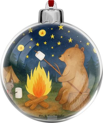 Mr. & Mrs. Panda Baumschmuck B&auml;r & Marienk&auml;fer Lagerfeuer Design - Geschenk, weihnachtsanh&auml;nger, weihnachtskugeln, Weihnachtskugel, weihnachtsbaumkugeln, christbaumkug