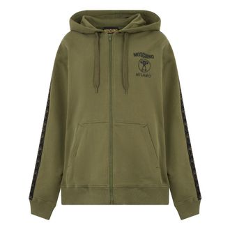 Moschino Kapuzenpullover mit elegantem Rei&szlig;verschluss - - Sweatshirts & Hoodies - Herren - Gr&uuml;n - L
