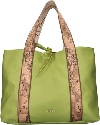Alviero Martini 1A Classe Femme, Sacs, Vert, Taille: ONE Size Reverse Soft Reversible Shopper Bag