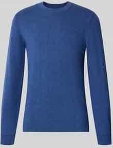 Mc Neal Strickpullover aus Baumwoll-Kaschmir-Mix mit Rundhalsausschnitt