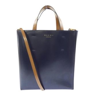Marni Pre-owned Museo Kalbsleder-Tasche - - Pre-owned - Damen - Blau - ONE SIZE