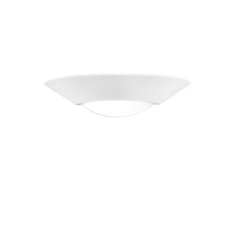Luce-Ambiente-Design Soleil wall light in paintable plaster with satin glass diffuser